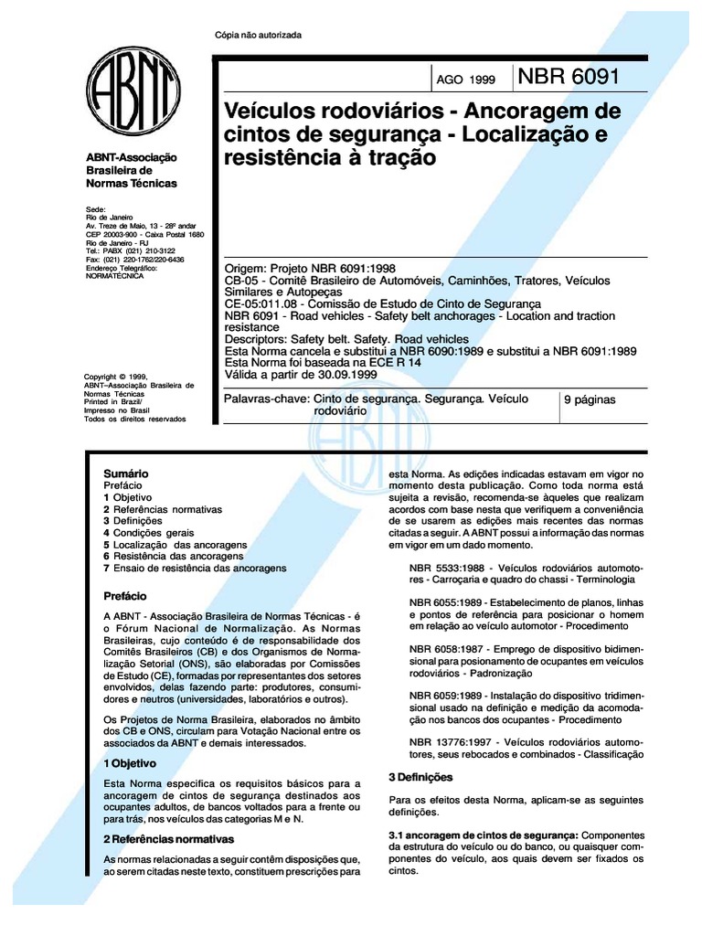 NBR 6091 | PDF | Padronização | Força