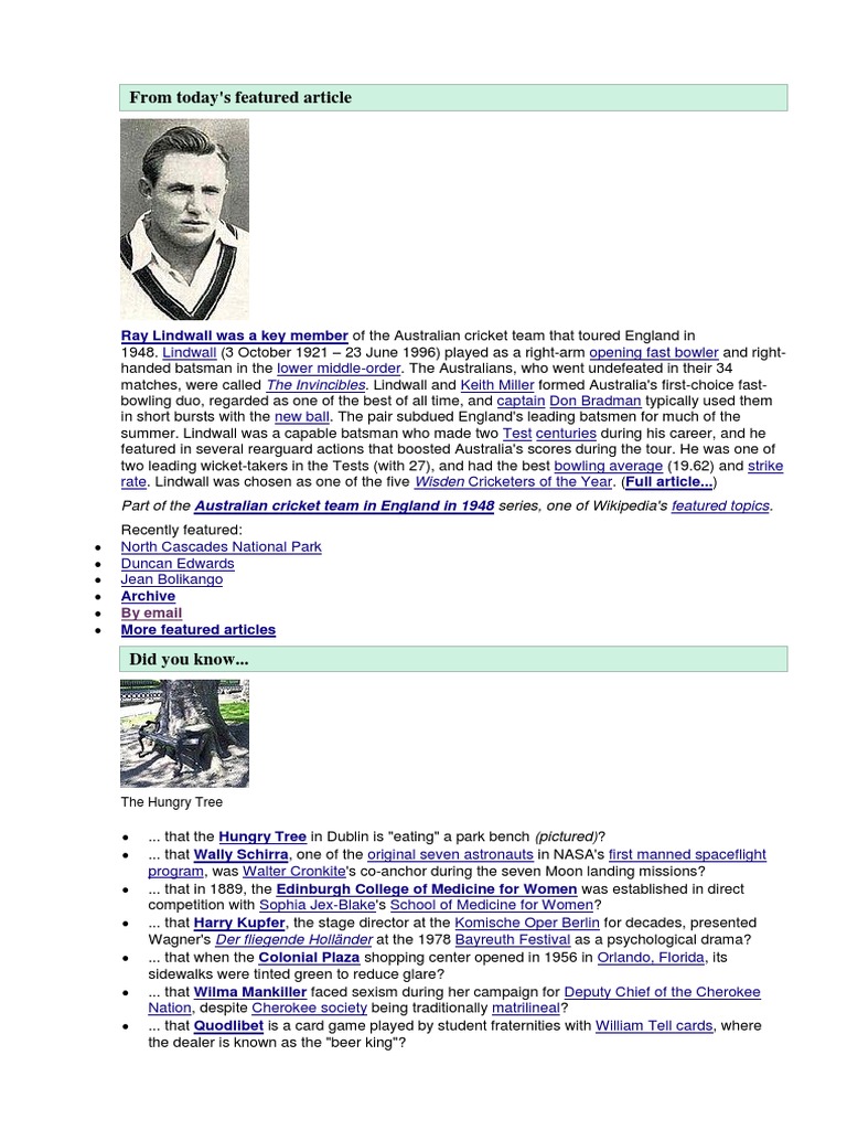 Ray Lindwall: Australian Fast Bowler and Batsman on the 1948 ...