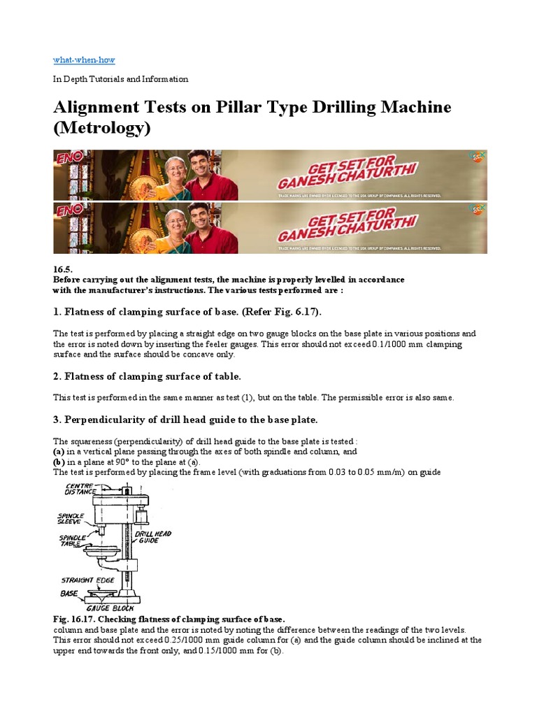 Alignment Test Drilling | PDF | Drill | Metrology