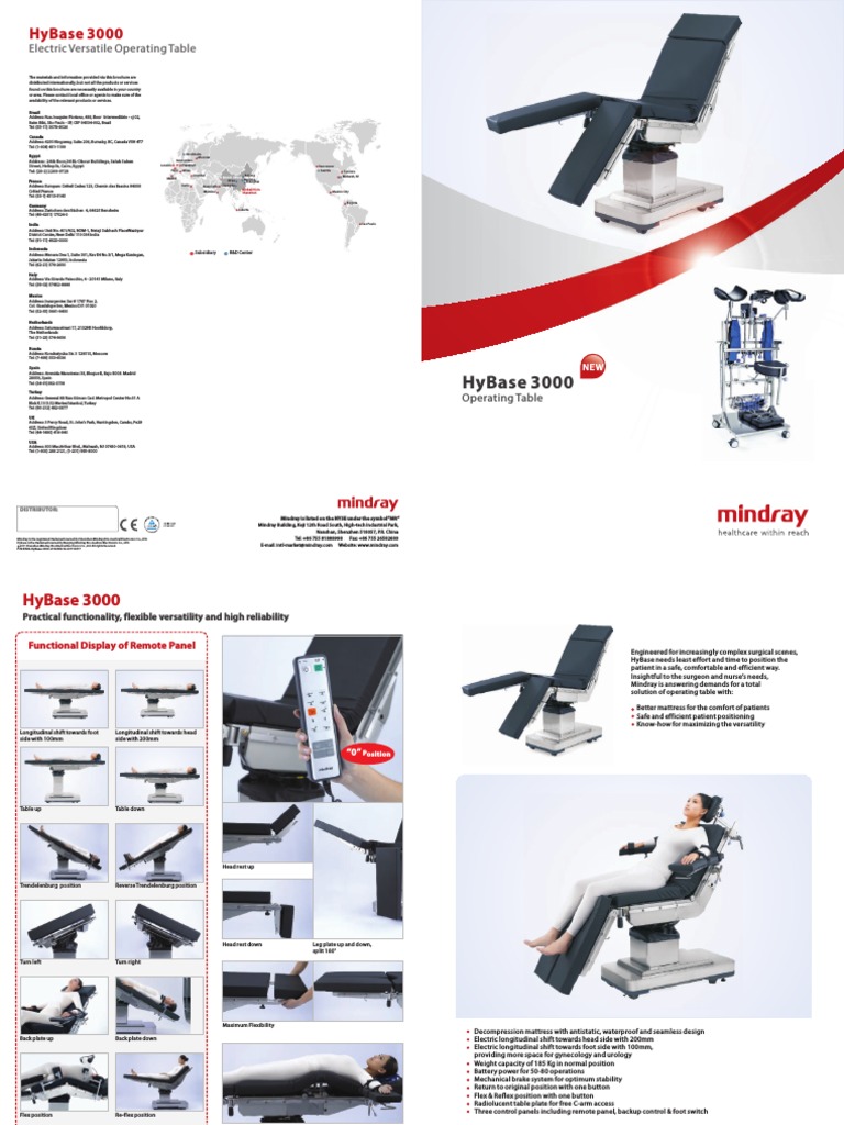 Mindray HYBASE 3000 - Brochure en | PDF | Neurosurgery | Surgery