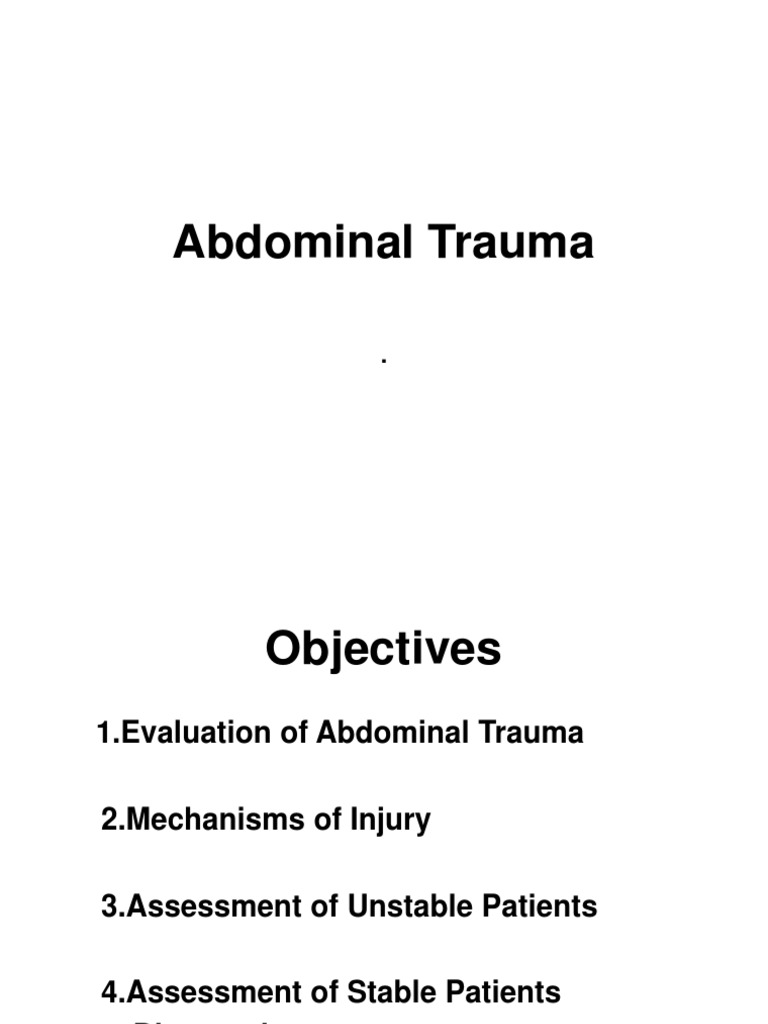 13.24 Abdominal-Injury | PDF | Major Trauma | Traumatology
