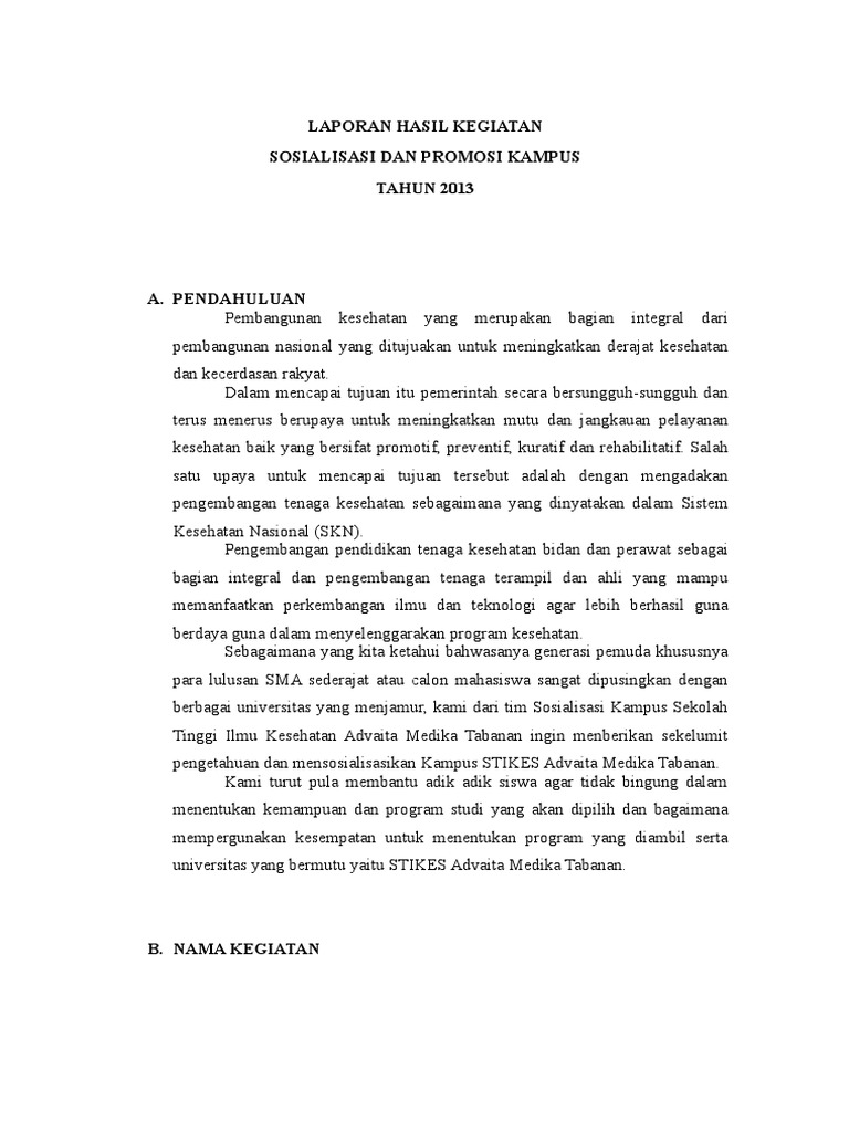 Contoh LPJ | PDF