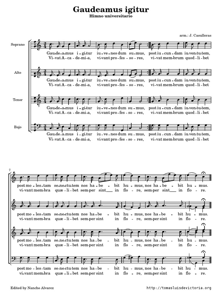 Gaudeamus Igitur | PDF