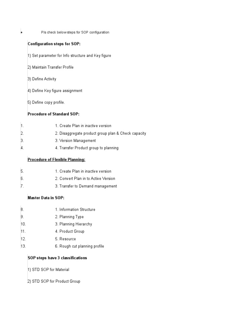 Steps For SOP Configuration | PDF | Areas Of Computer Science ...