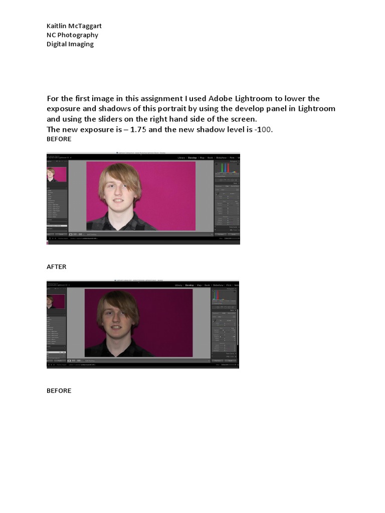 Digital Imaging Before and After | PDF