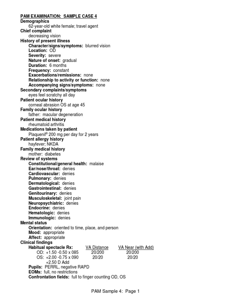 Part Pam Sample 4 | Download Free PDF | Visual Acuity | Human Eye