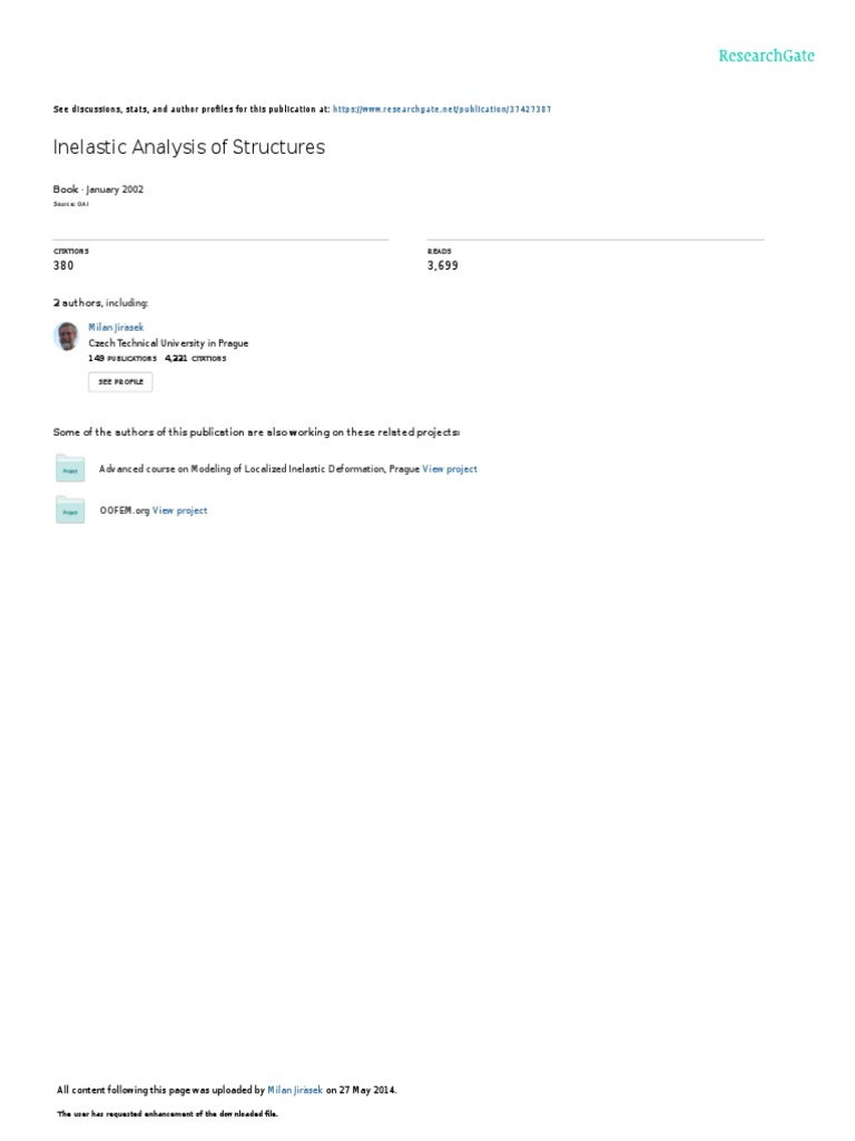 Inelastic Analysis of Structures | PDF