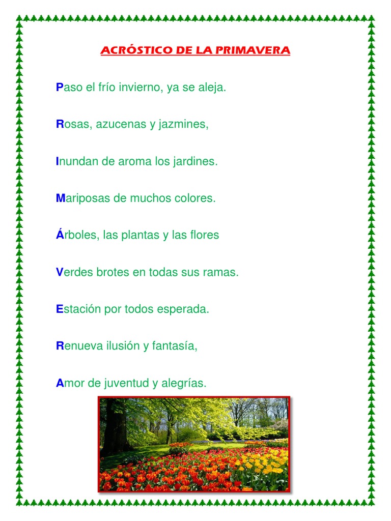 Acrostico Primavera | PDF