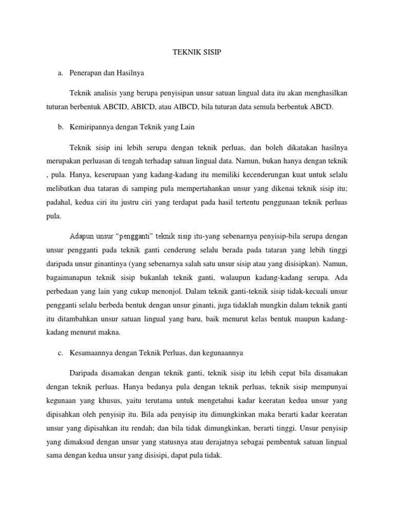 Teknik Sisip | PDF | Komputer | Teknologi & Rekayasa