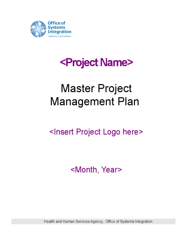 Master Project Management Plan | PDF | Project Management | Systems ...