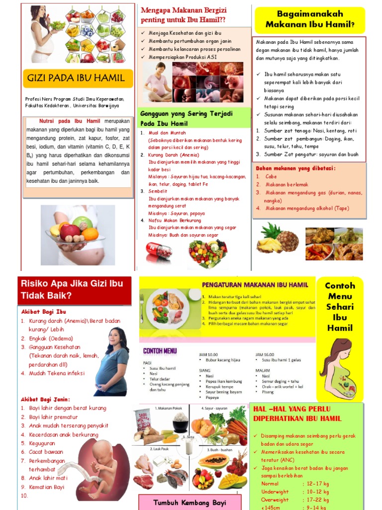 Leaflet Gizi Ibu Hamil | PDF
