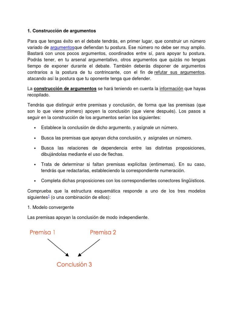 Construcción de Argumentos Efectivos | PDF | Argumento | Razonamiento ...