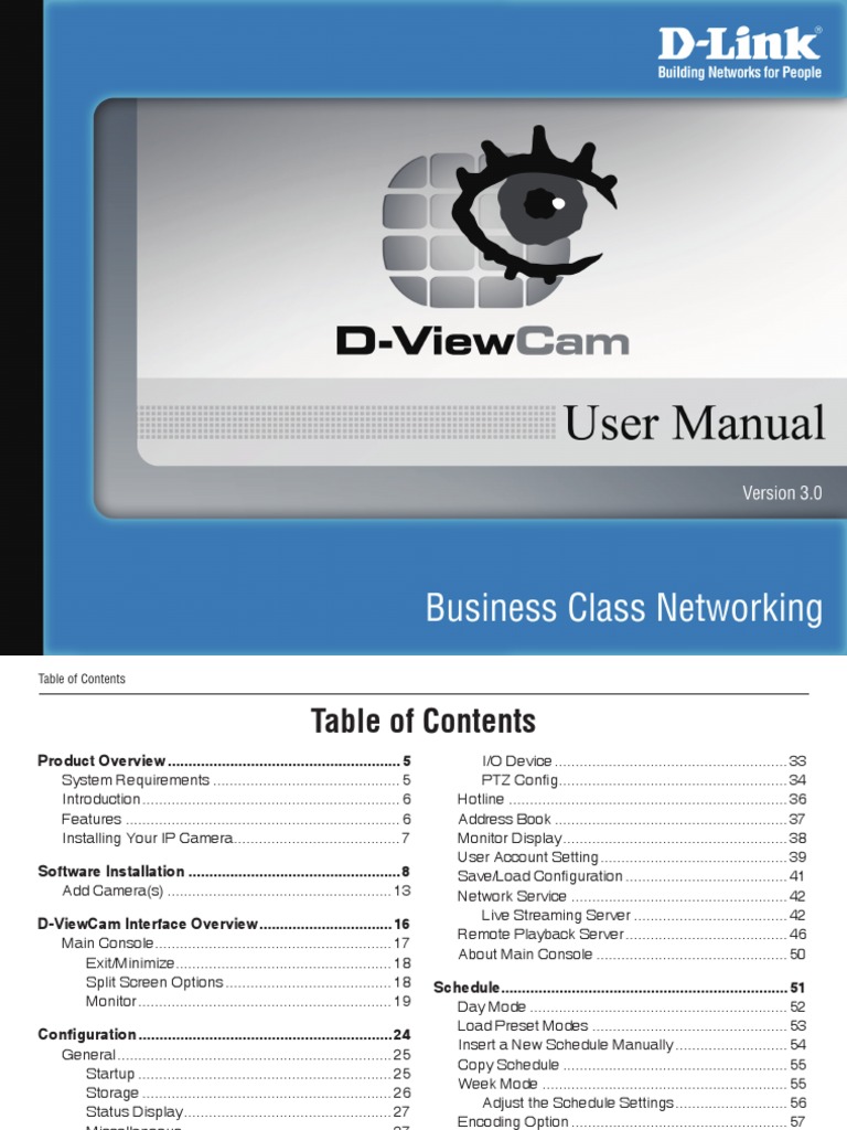 DViewCam Manual 300 | PDF | Ip Address | Port (Computer Networking)