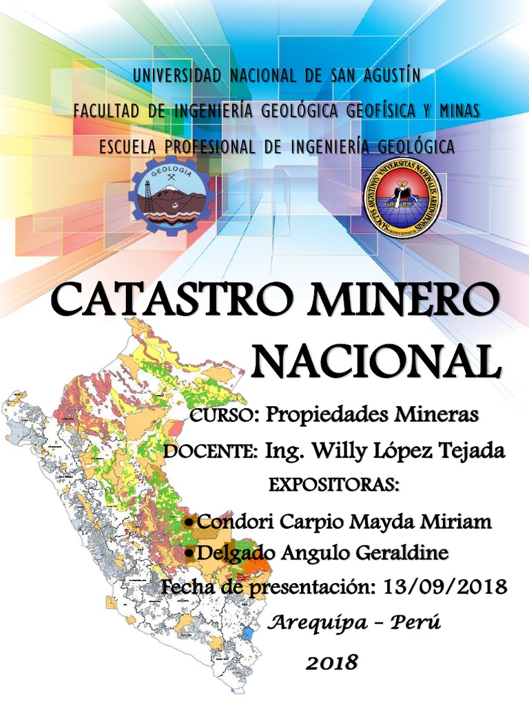 Catastro Minero Nacional | PDF | Minería | Geodesia