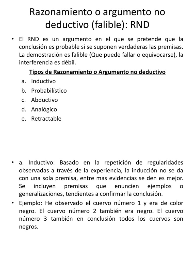 Diapositivas JC&Rubi | PDF | Argumento | Razonamiento inductivo Diapositivas JC&Rubi | PDF | Argumento | Razonamiento inductivo