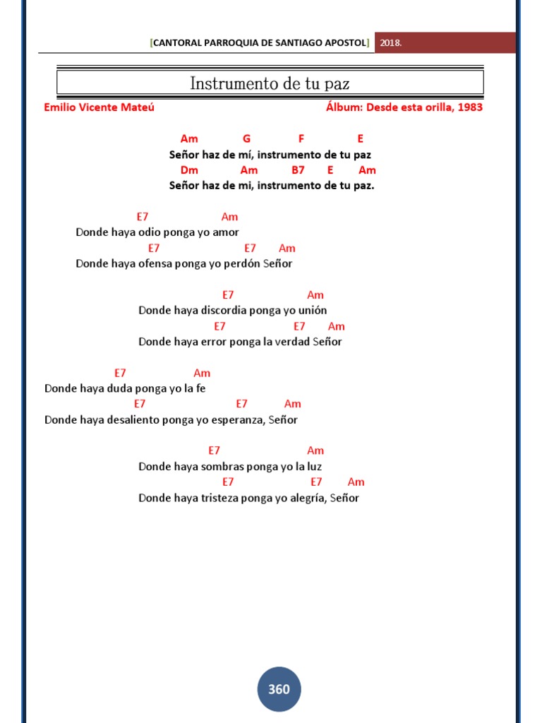 Instrumento de Tu Paz | PDF