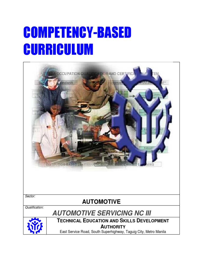 Competency Based Curriculum NC3 Automotive | PDF | Automatic ...