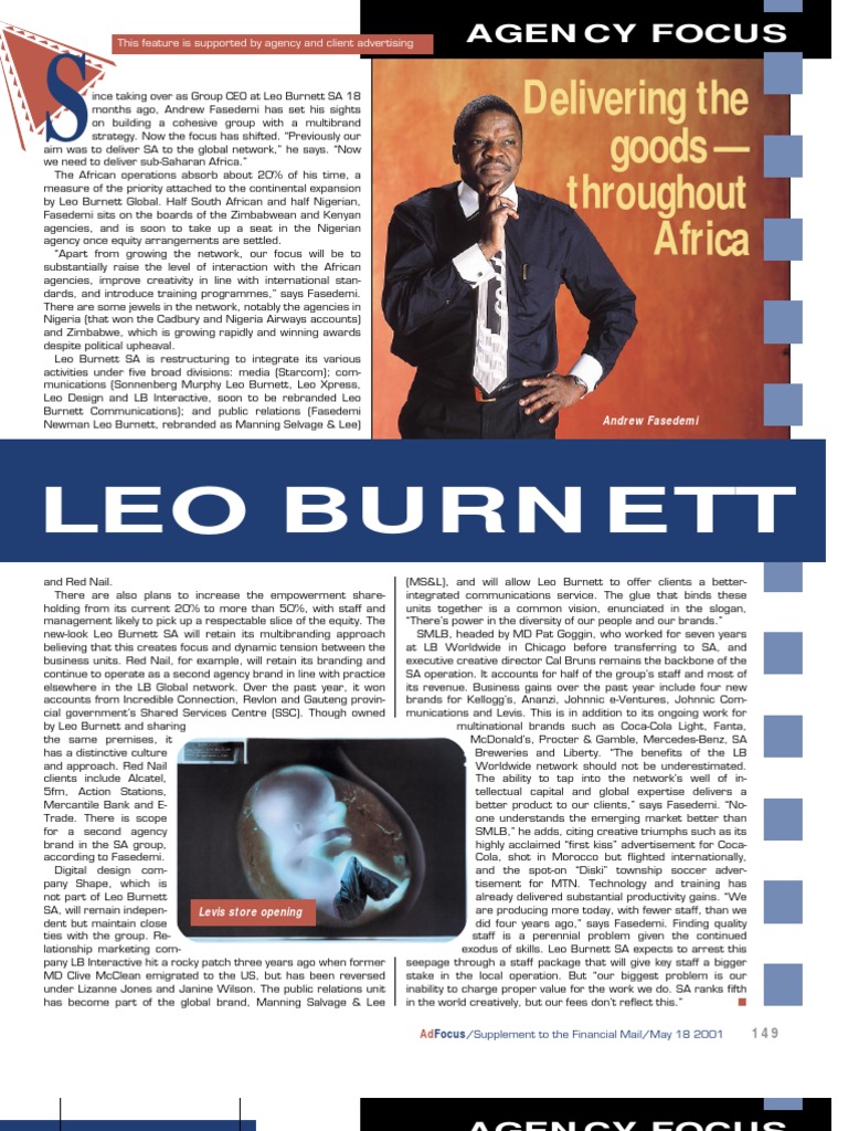Leo Burnett | PDF | Advertising | Africa