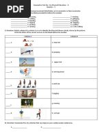 Entrance Test For Grade 1 | PDF