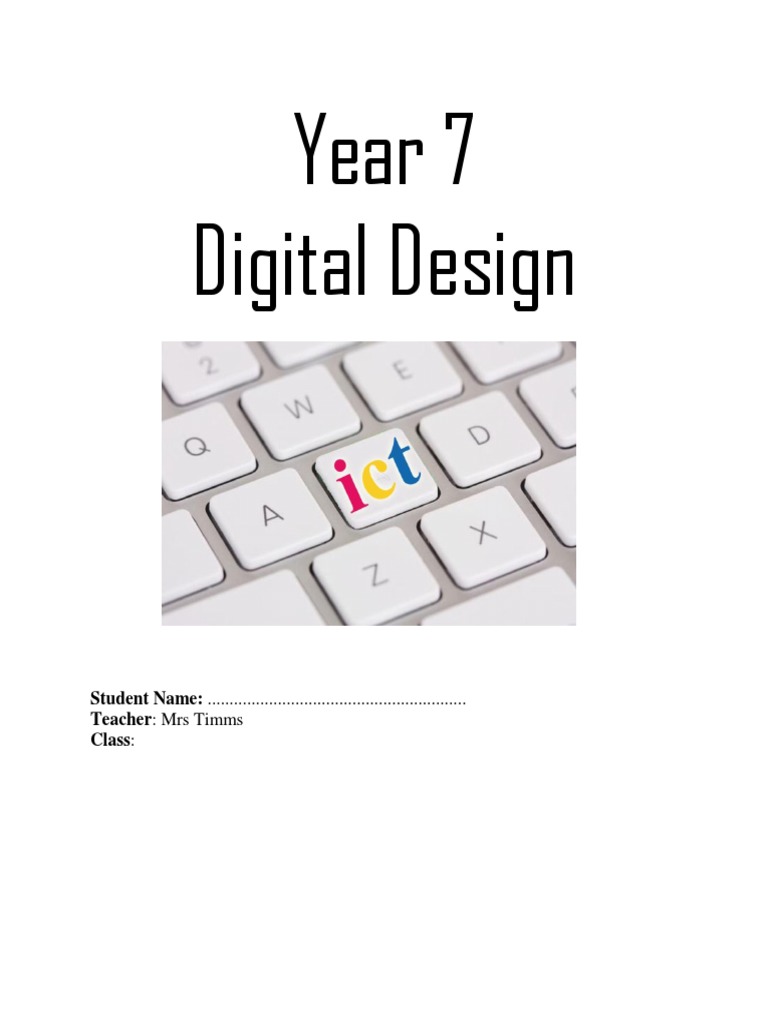 Year 7 Digital Design | PDF | Paragraph | Text