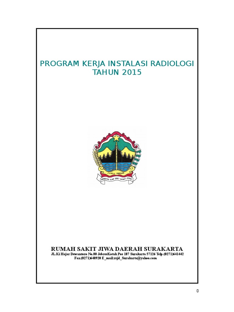 Program Kerja Radiologi 2015 | PDF