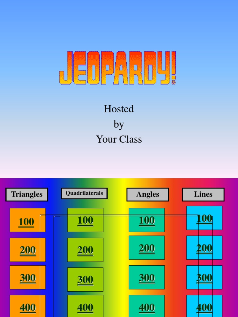 Jeopardy Geometry | PDF | Teaching Methods & Materials