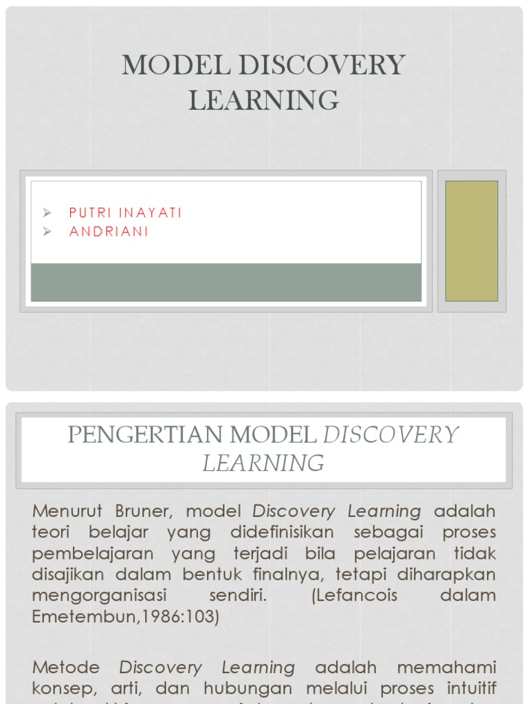 Model Discovery Learning | PDF