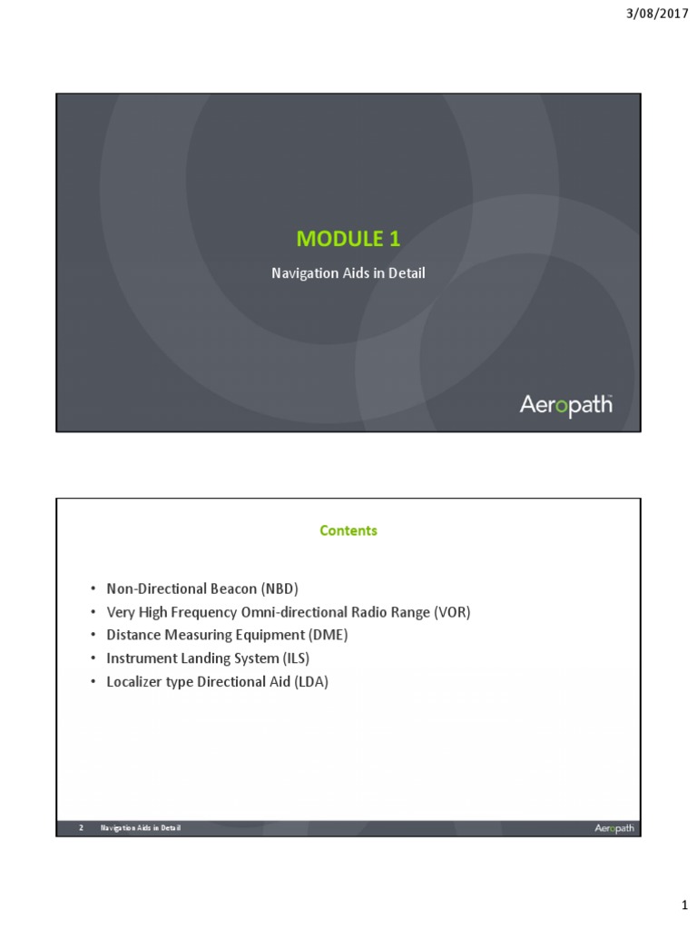 Ground-Based Navigation Aids Overview | PDF | Measuring Instrument ...