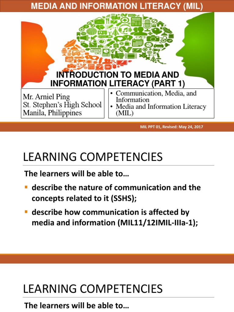 1.MIL 1. Introduction To MIL (Part 1) - Communication, Media ...