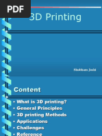 Introduction To 3D Printing | PDF | 3 D Printing | 3 D Computer Graphics