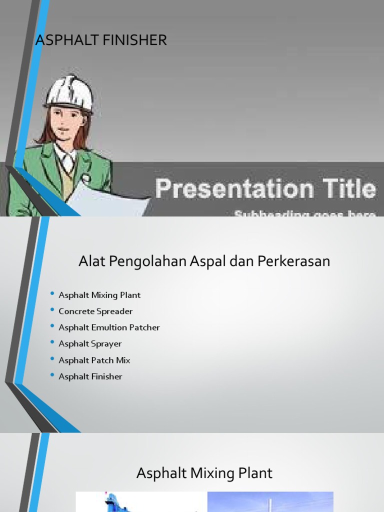 Alat dan Fungsi Asphalt Finisher | PDF