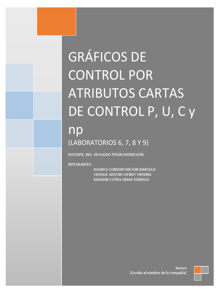 Cartas P, U, C y NP Actualizado | PDF | Distribución de probabilidad ...