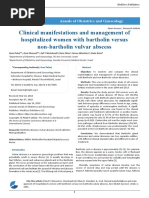 Management of Bartholins Duct Cyst and Gland Absc | PDF | Labia ...