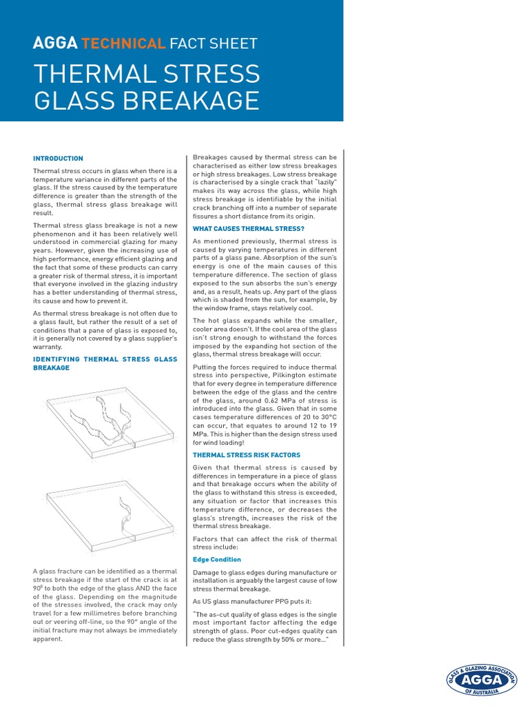 Glass Thermal Stress | Glasses | Fracture