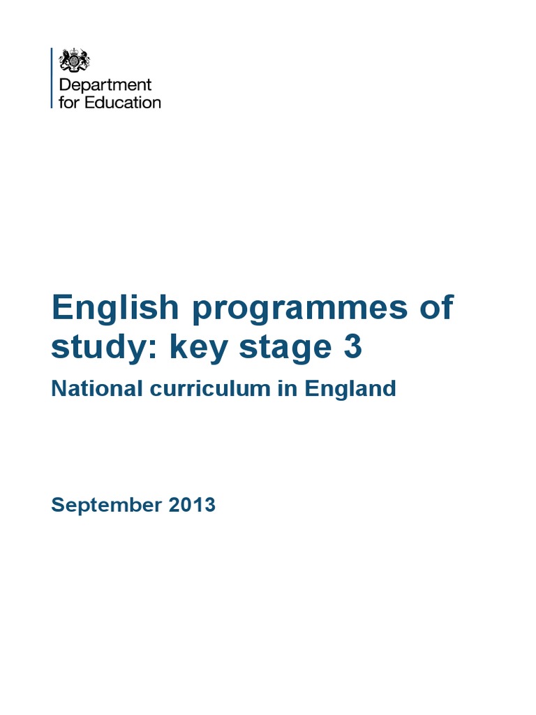 SECONDARY National Curriculum - English2 | PDF | Adverb | Verb