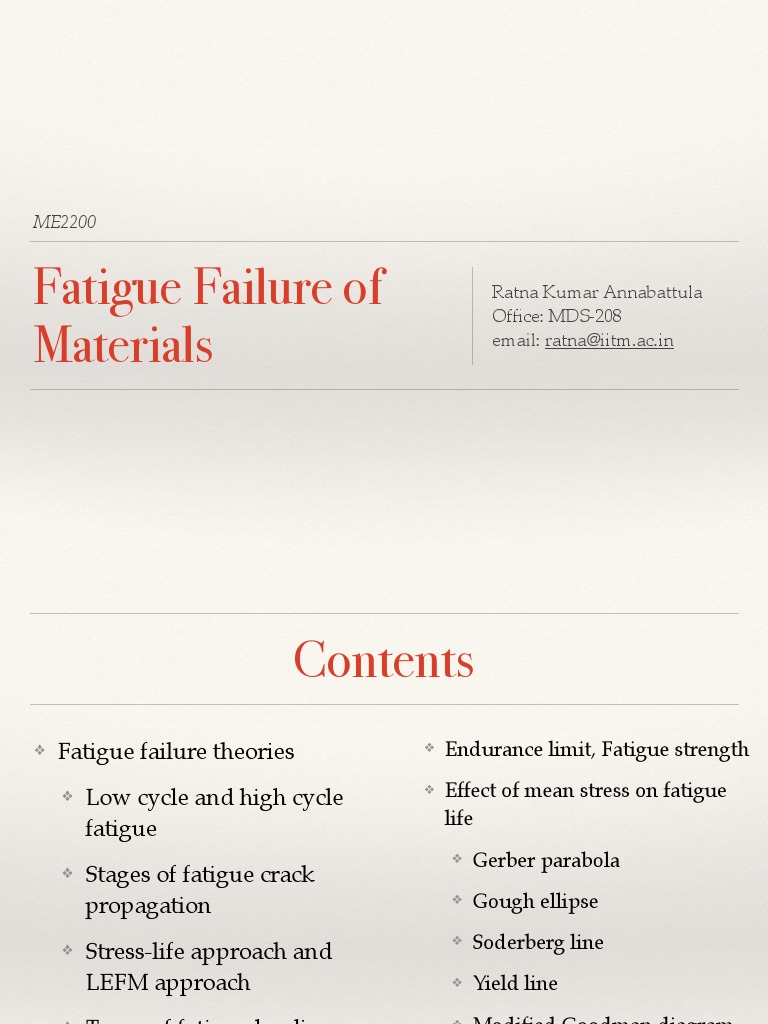 Fatigue Failure Materials | PDF | Fatigue (Material) | Strength Of ...