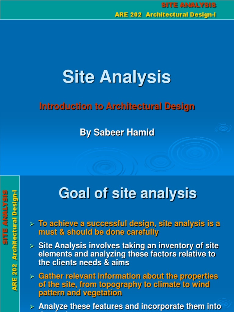 Site Analysis | PDF | Natural Environment | Physical Geography