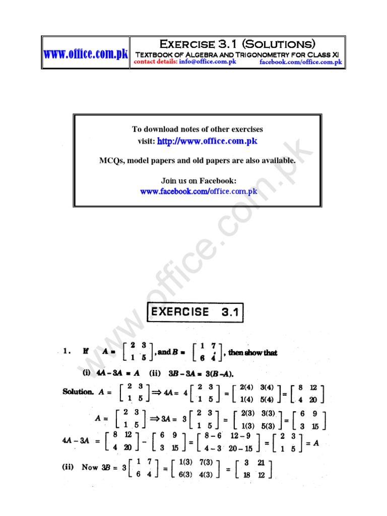 Exercise Exercise Exercise Exercise 3 3 3 3.... 1 1 1 1 (Solutions ...
