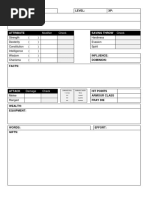 Godbound Character Sheets | PDF