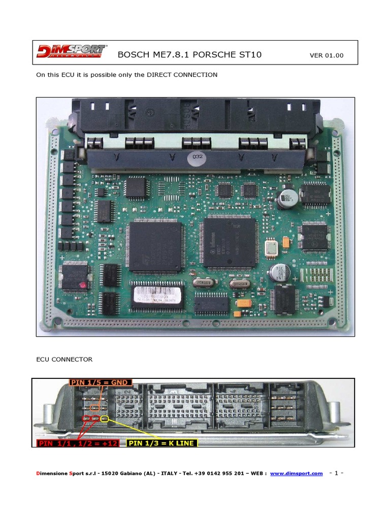 Bosch Me7.8.1 Porsche 1033
