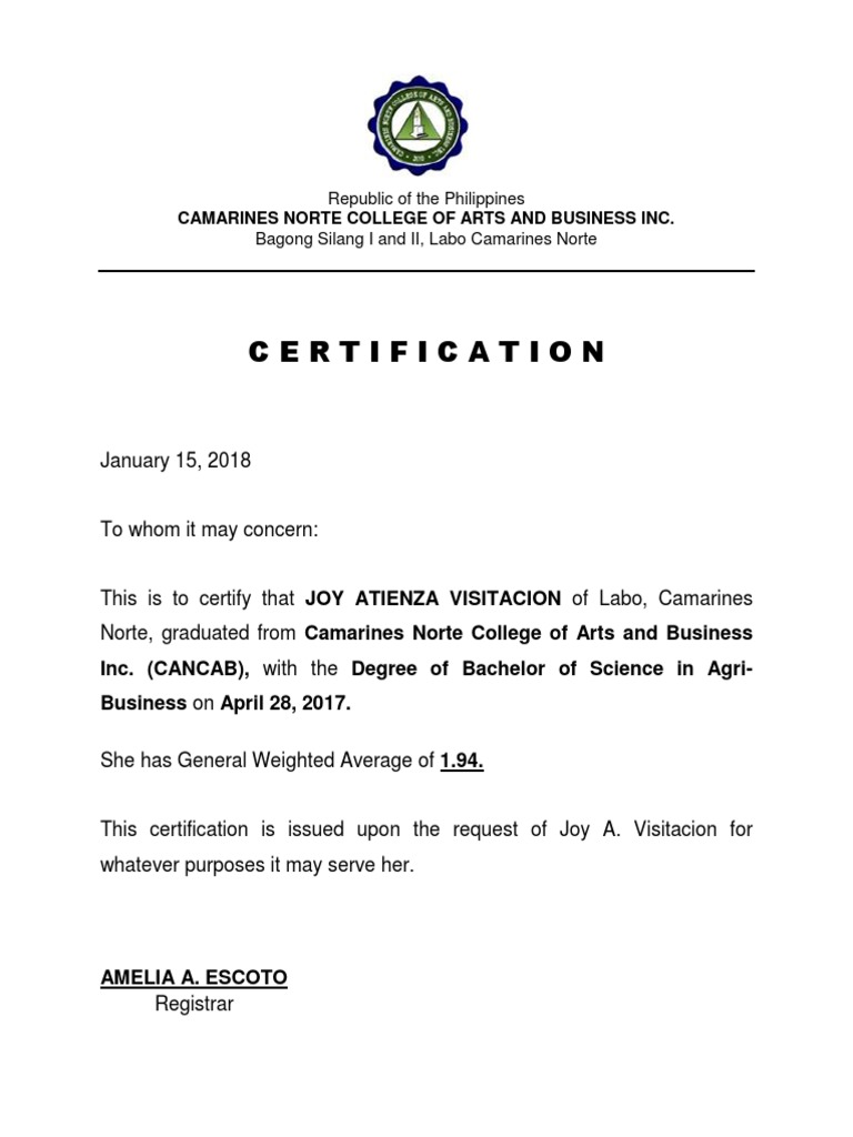 General Weighted Average | PDF