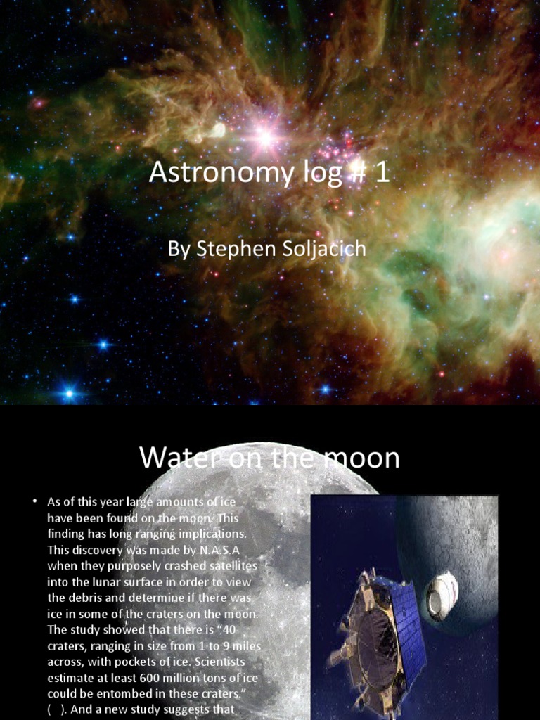 Astronomy Log # 1: by Stephen Soljacich | PDF | Mars | Moon
