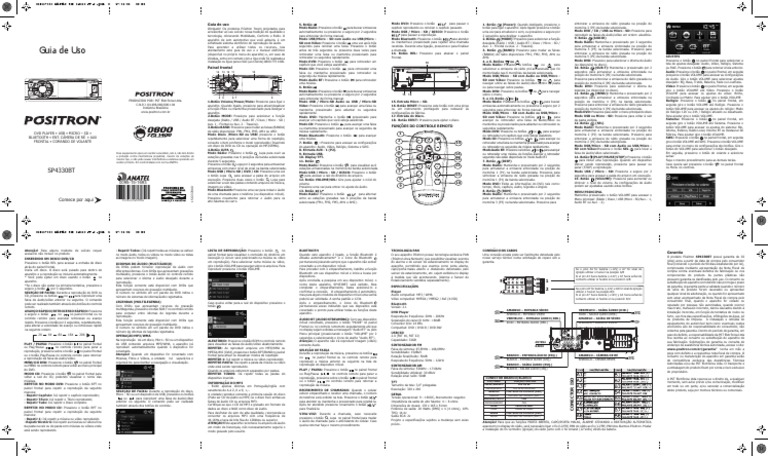 Manual Positron SP4330BT | DVD | Vídeo
