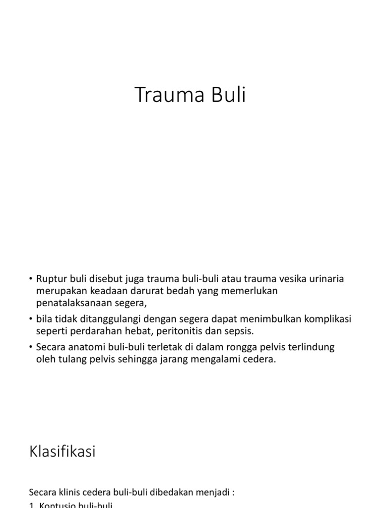 Trauma Buli | PDF | Sains & Matematika