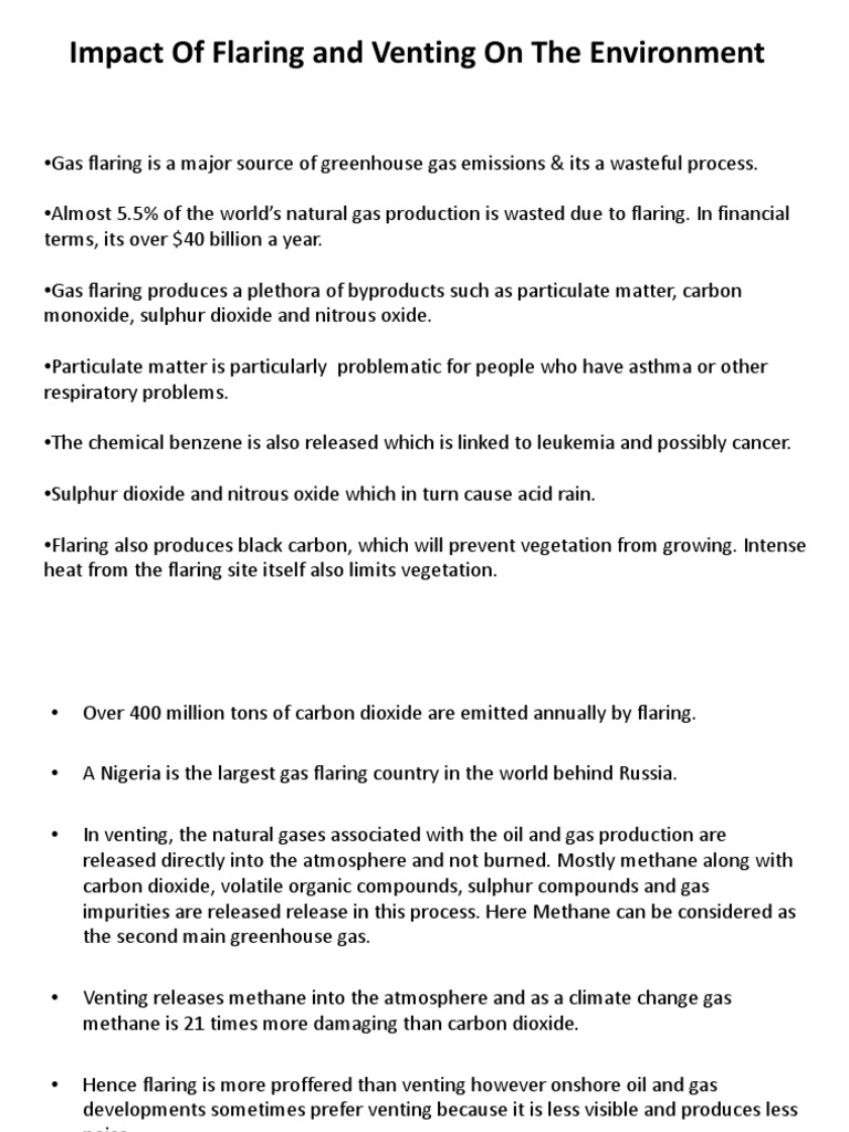 Flaring & Venting. | PDF | Natural Gas | Sulfur