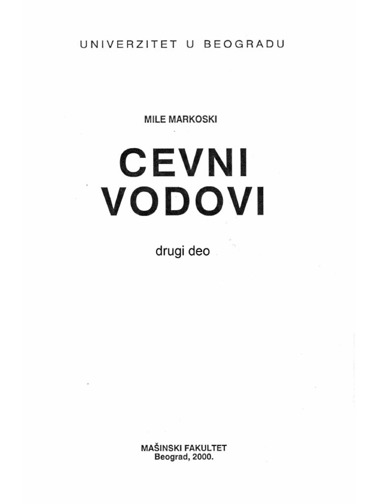 Cevni Vodovi 2 | PDF