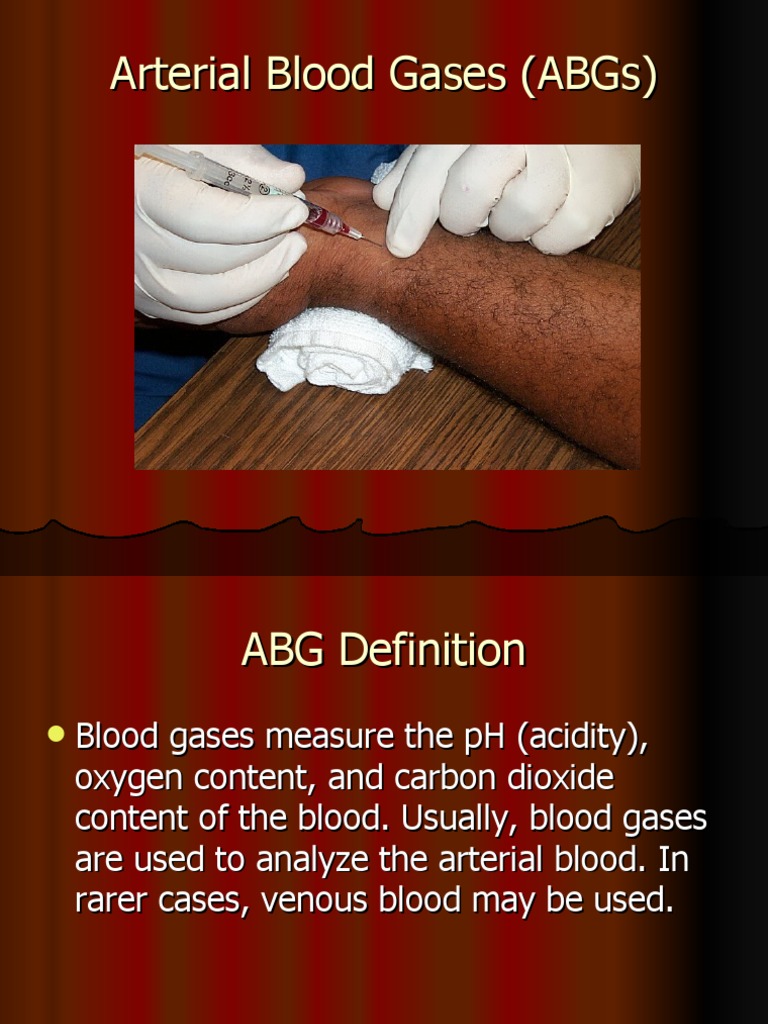 Understanding Arterial Blood Gases (ABGs) | PDF | Clinical Medicine ...