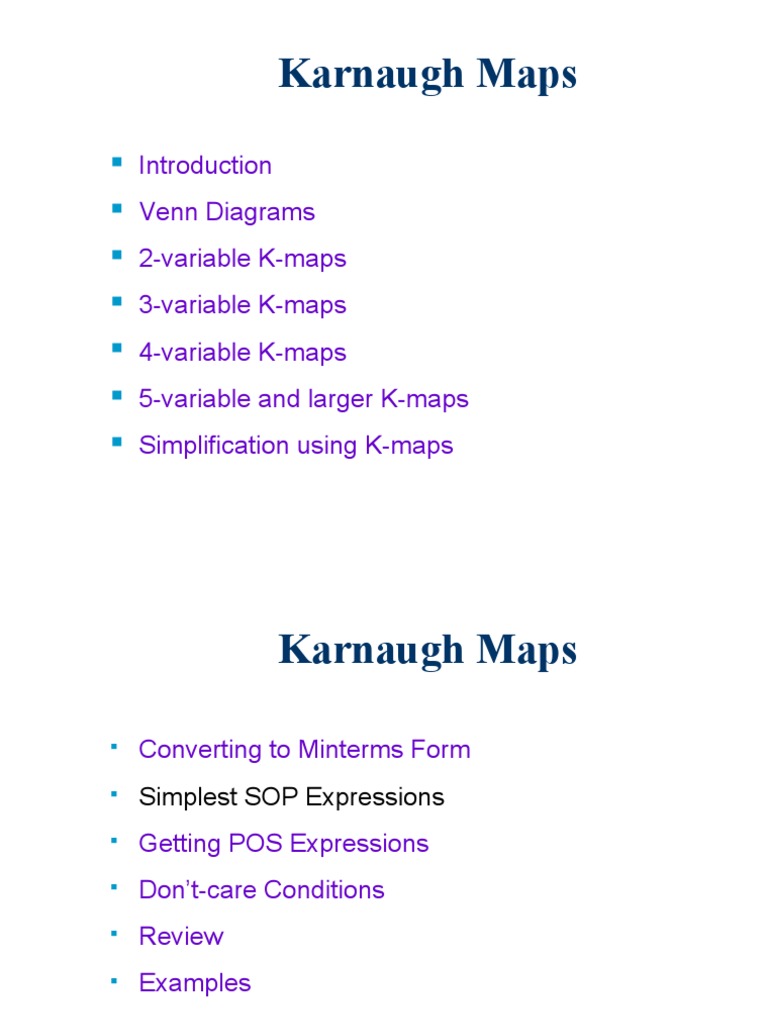 Karnaugh Maps | PDF | Mathematical Logic | Boolean Algebra