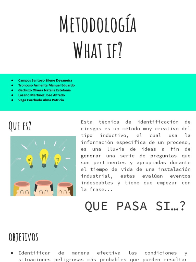 Metodología What If | PDF | Metodología | Cognición