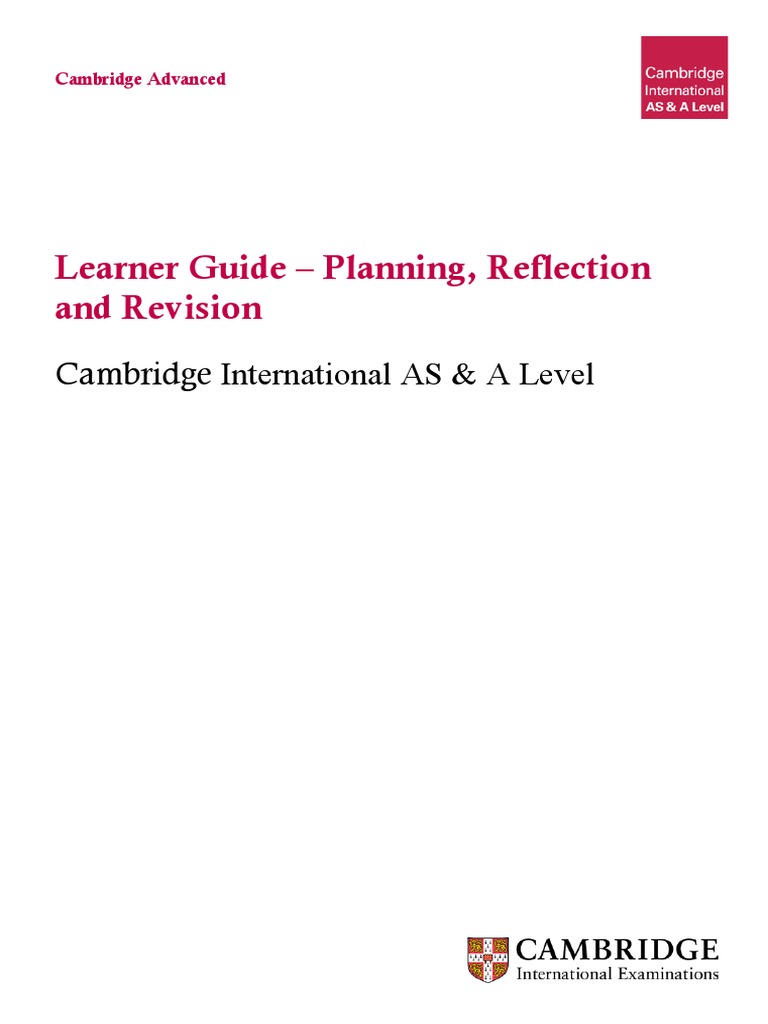 A Level Generic LearnerGuide NextStepsReflection INTERACTIVE 1P 2 | PDF ...